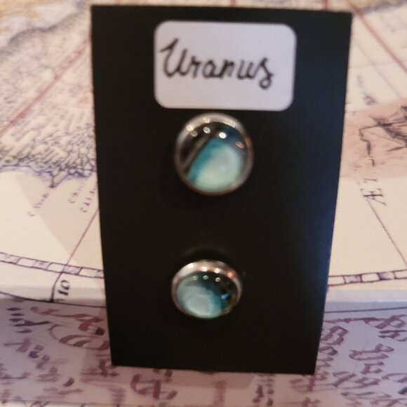 Jewelry | Handcrafted Celestial Jewelry Planet Earrings Uranus | Poshmark